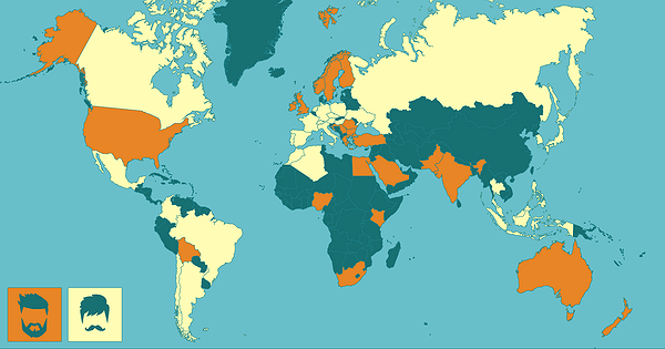 Gráfico del día: ¿Qué es más popular? Barba vs. Bigote | Infografía ...