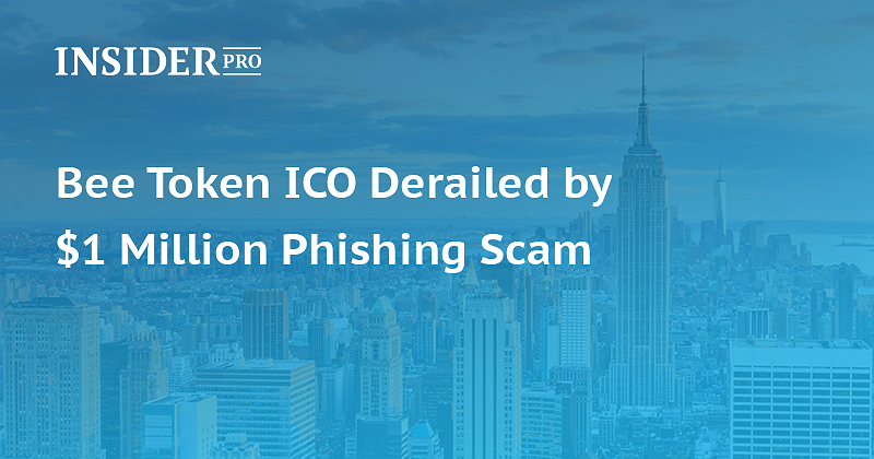 Bee Token ICO Derailed by $1 Million Phishing Scam | News | ihodl.com