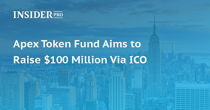 Apex Token Fund Aims to Raise $100 Million Via ICO | News | ihodl.com