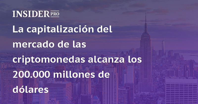 La capitalización del mercado de las criptomonedas alcanza los 200.000 millones de dólares ...